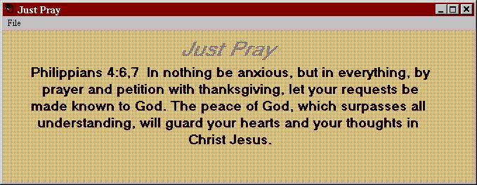 Just Pray verses From MrKlingon.org - the home of the Universal ...